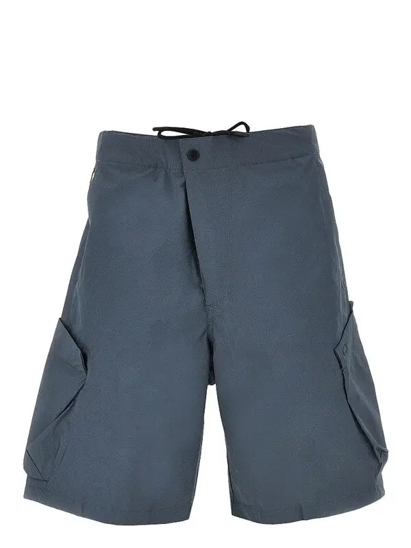Oakley Nylon Seersucker Wide Leg Shorts - Grey
