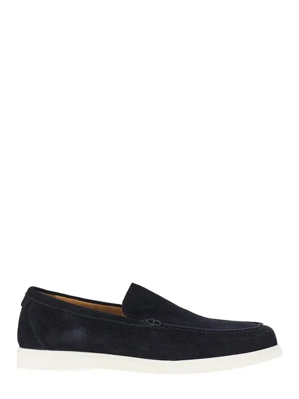 LOAKE Tuscany Suede Leather Loafers - Blue