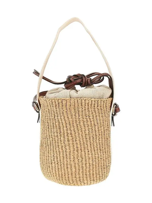 Chloé Woody Bucket Bag - Beige