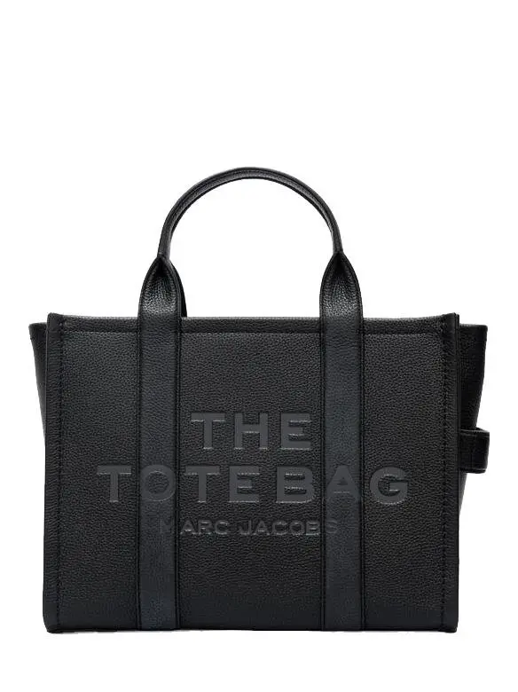 Marc Jacobs Grained Leather Medium Tote Bag - Black