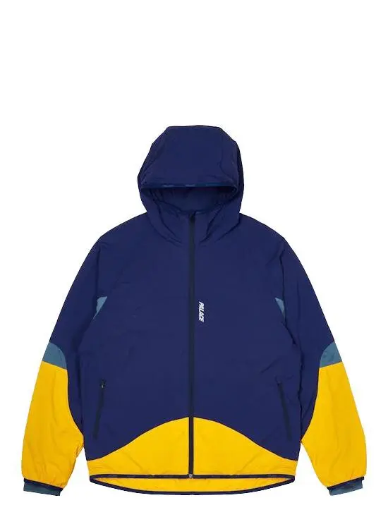 PALACE Front Runner Jacket - Navy Blue/yellow
