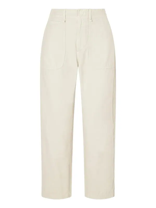 Citizens Of Humanity Winslow Utility Organic Cotton Straight-leg Pants - Neutrals