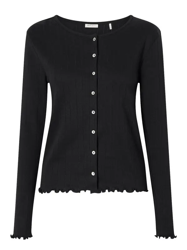 SKALL STUDIO Edie Organic Cotton Cardigan - Black