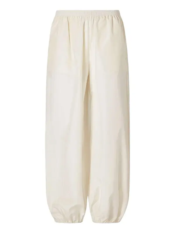 Loulou De Saison Almaya Cotton And Silk-blend Wide-leg Pants - Ivory