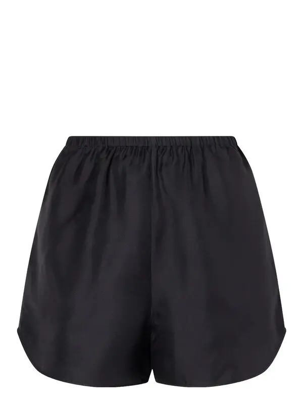 Loulou De Saison Cabo Silk Shorts - Black