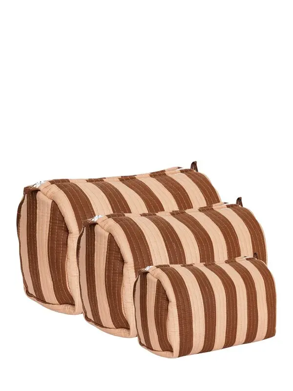 CYC The Striped Travel Set - Brown