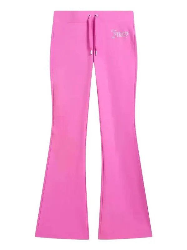 Juicy Couture Diamanté-embellished Jersey Track Pants - Pink