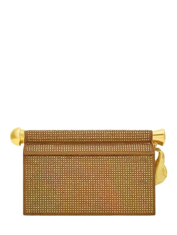 Jw Pei Holly Crystal-embellished Pendant Clutch Bag - Neutrals