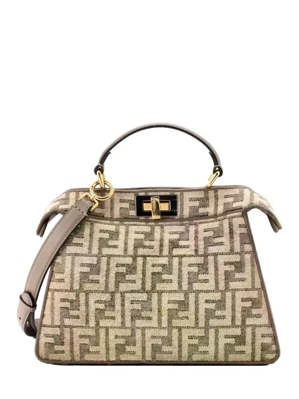 Fendi Peekaboo Iseeu Satchel - Brown