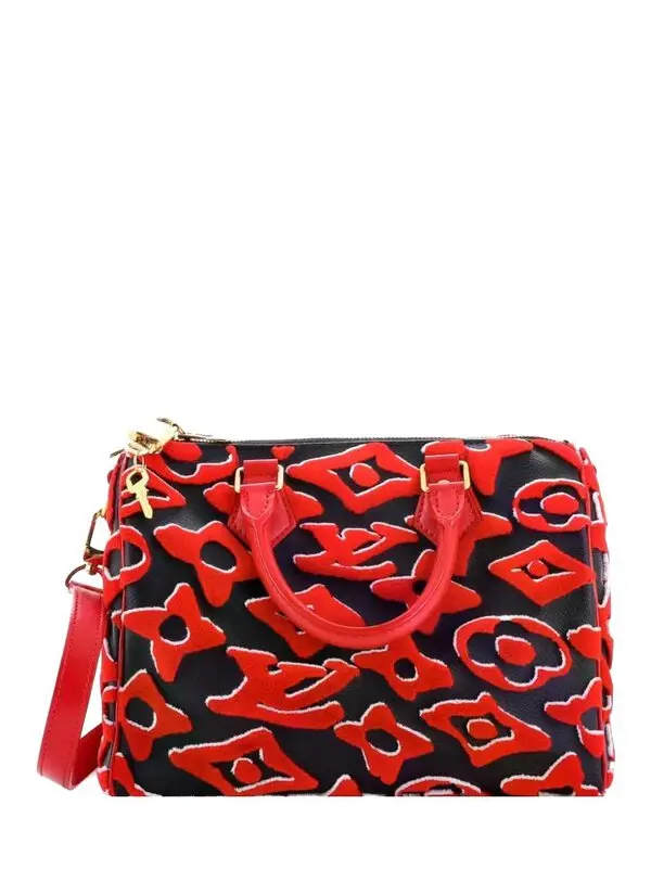LOUIS VUITTON Speedy Bandouliere 25 Satchel Bag - Red