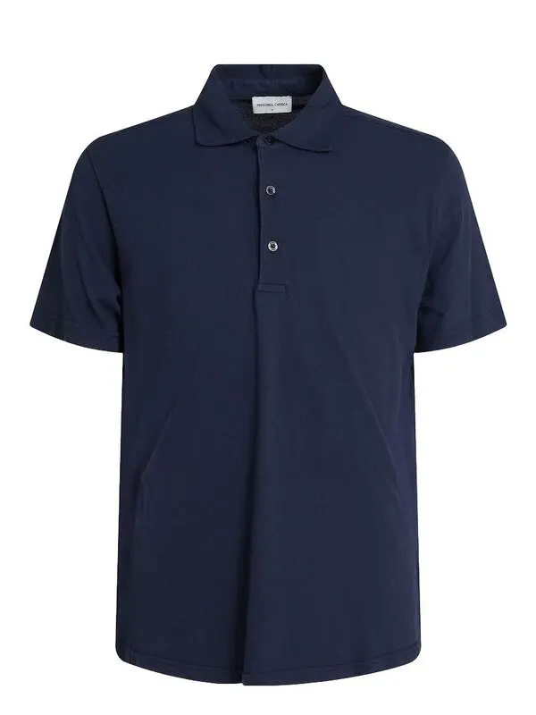Frescobol Carioca Luca Cottonpiqué Polo Shirt - Navy