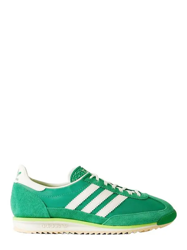 Adidas Sl 72 Og Suede And Leather-trimmed Canvas Sneakers - Green