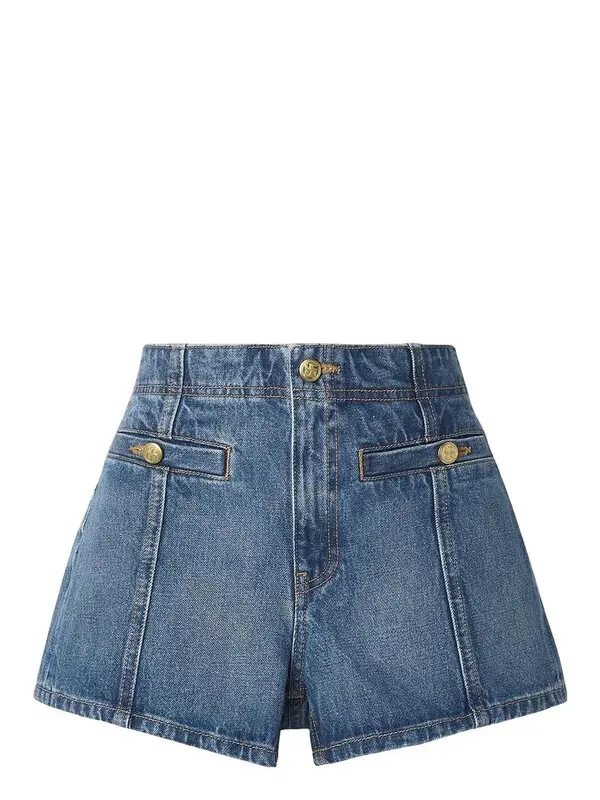 Ulla Johnson The Camille Denim Shorts - Mid Denim