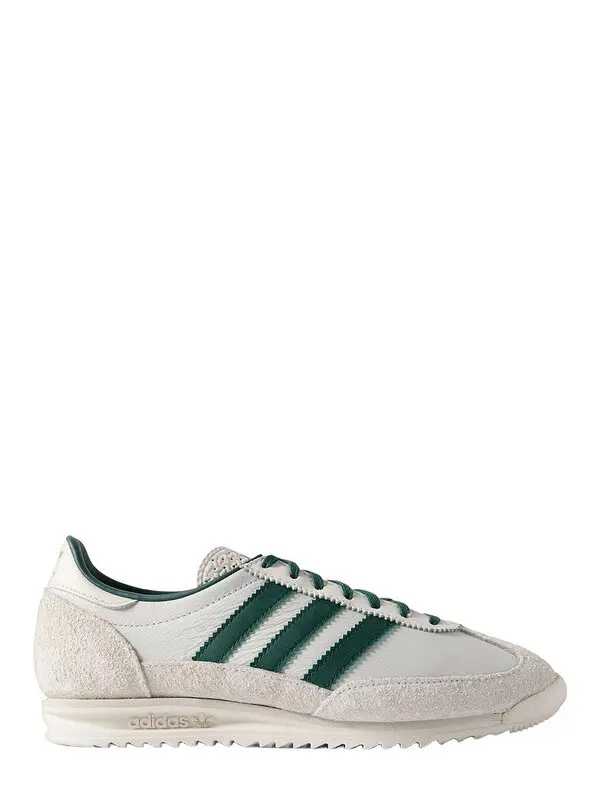 Adidas Sl 72 Og Suede Trimmed Leather Sneakers - Green