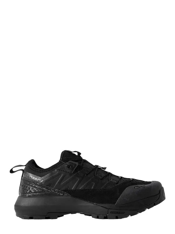SALOMON Alpinway Advanced Ripstop And Suede Sneakers - Black