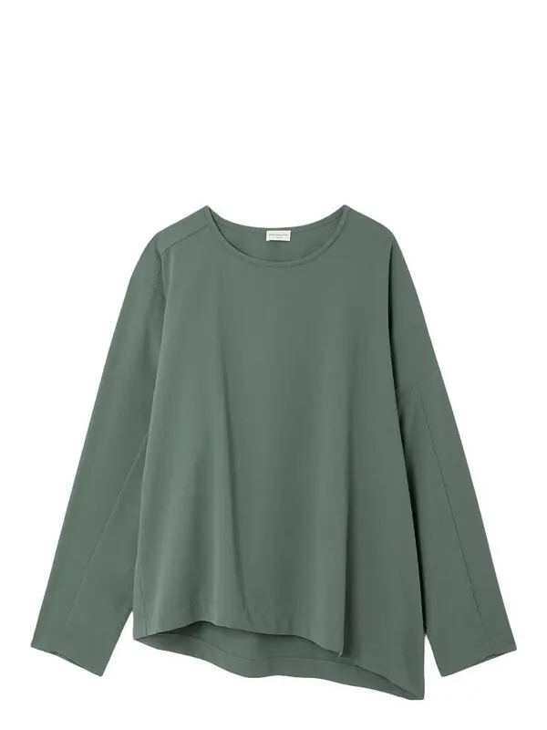 Dries Van Noten Crepe Top - Grey Green