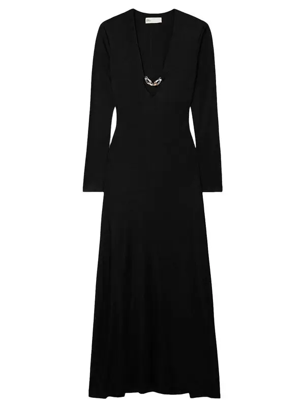 Tory Burch Jessa Embellished Maxi Dress - Black