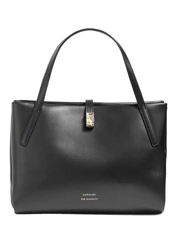 Loulou De Saison Cary Leather Tote - Black