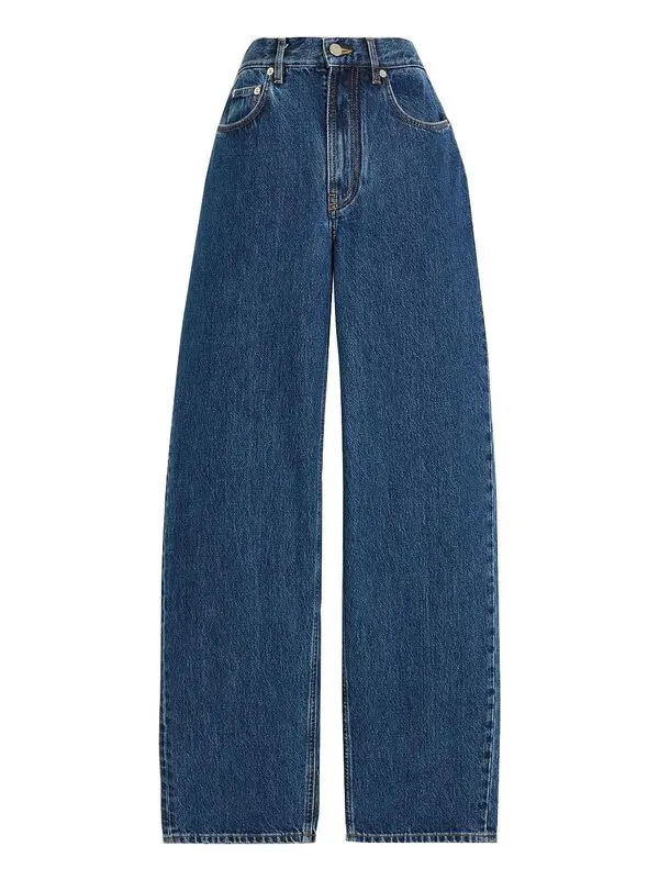 Loulou De Saison Samur High-rise Straight-leg Jeans - Mid Denim