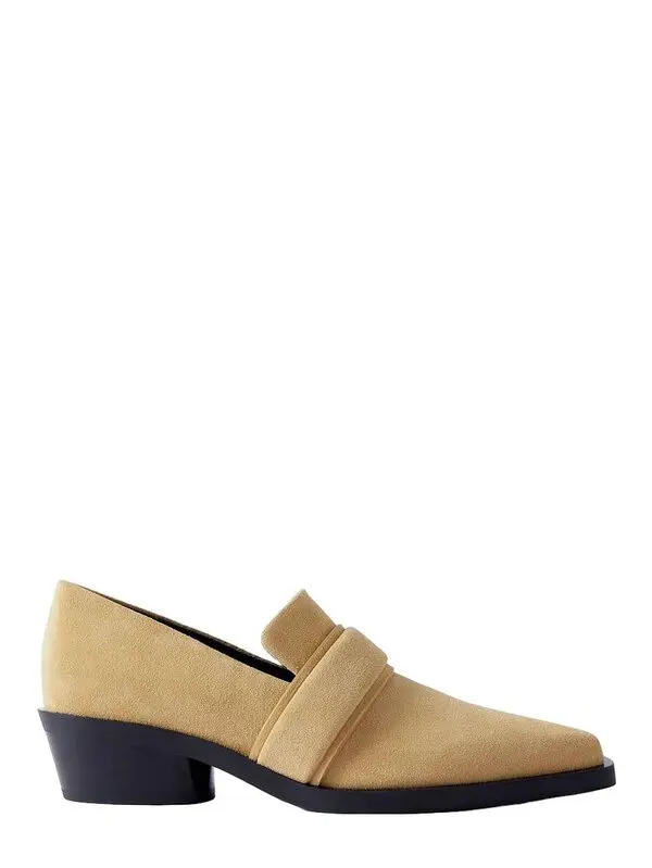 Proenza Schouler Bronco Suede Loafers - Sand