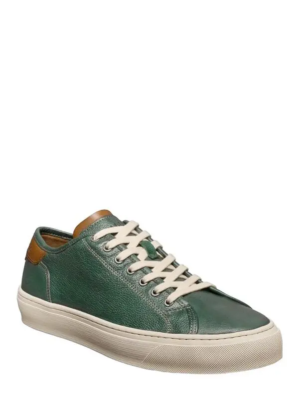 Allen Edmonds Lace-up Sneakers In Italian Leather - Bottle Green Leather