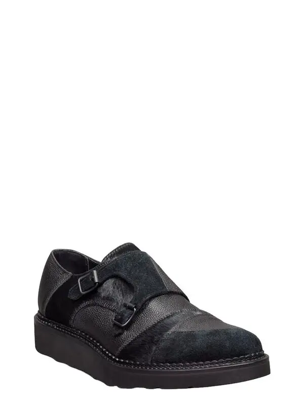 Allen Edmonds Engineered Garments X Bryant Park Double Monk - Black Leather Mix