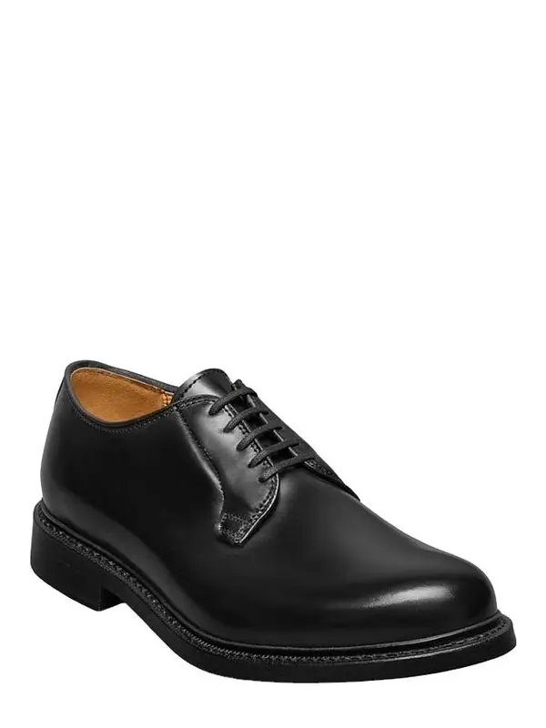 Allen Edmonds Rowan Reserve Plain-toe Derby Dress Shoe - Black Polished Calf Leather