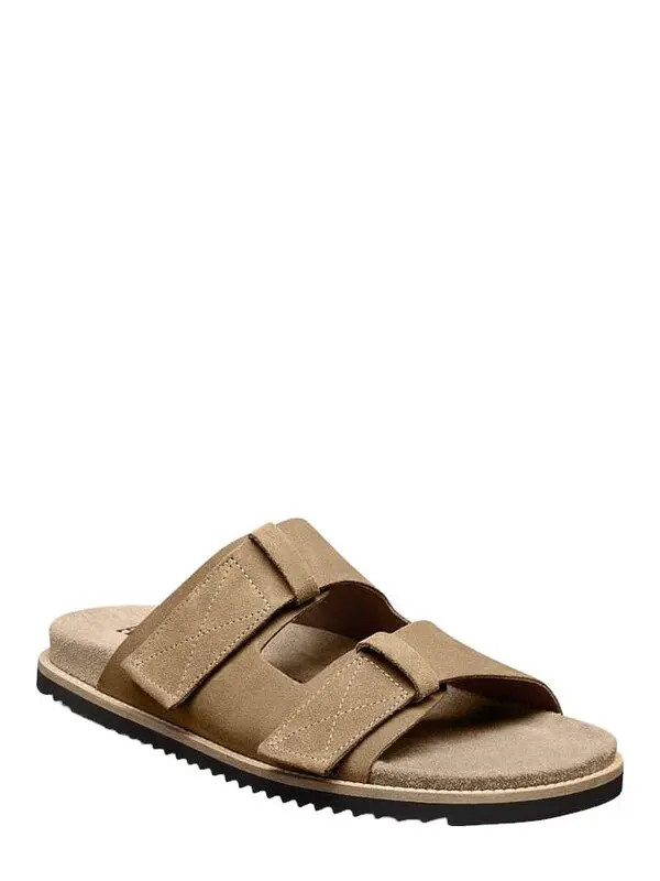 Allen Edmonds Seagrove Suede Slip-on Sandals - Tobacco Suede