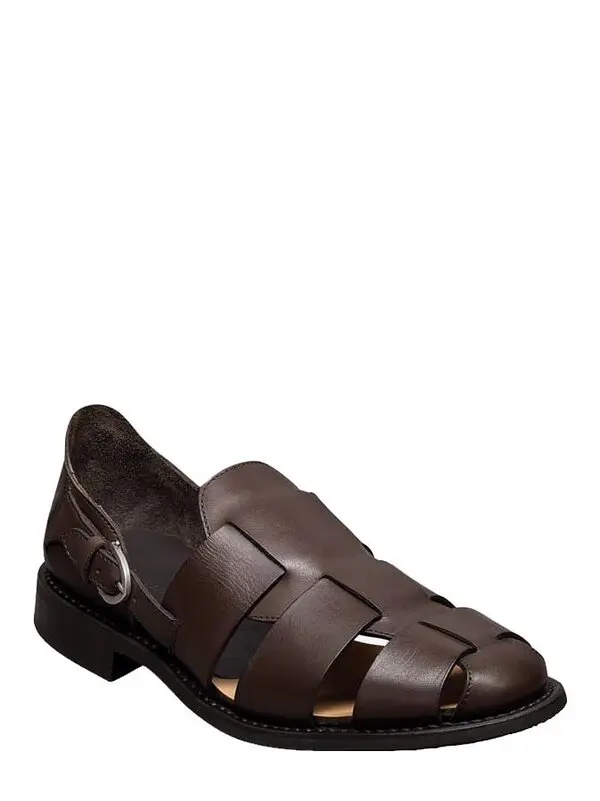 Allen Edmonds Ravello Fisherman Sandal - Dark Brown Leather