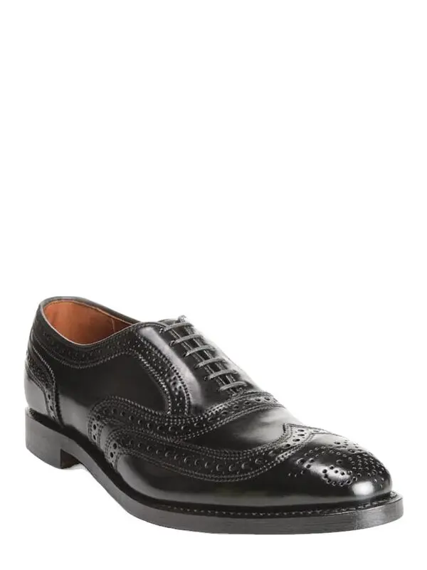 Allen Edmonds Cambridge Shell Cordovan Wingtip Dress Shoe - Black Cordovan Leather
