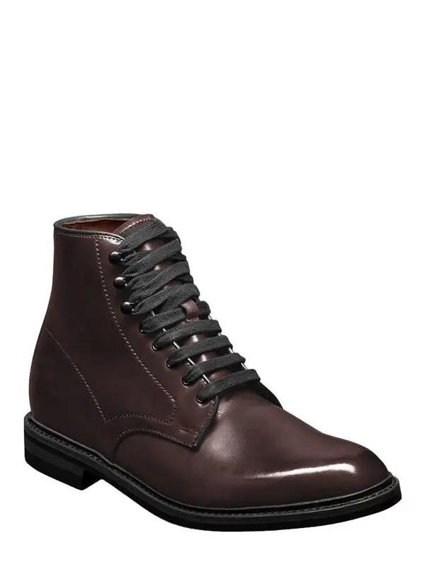 Allen Edmonds Higgins Mill Shell Cordovan Leather Lace-up Boots - Burgundy Cordovan Leather