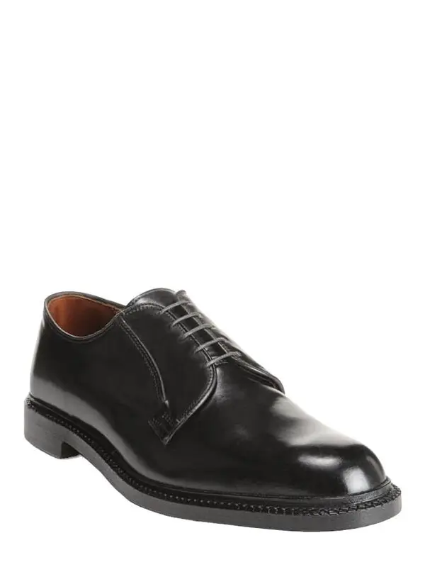 Allen Edmonds Leeds Shell Cordovan Derby Dress Shoe - Black Cordovan Leather