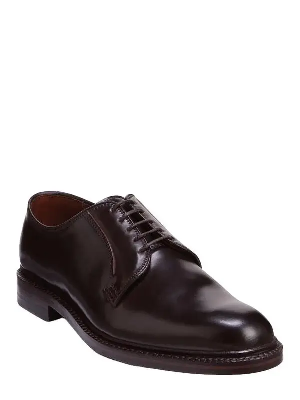 Allen Edmonds Leeds Shell Cordovan Derby Dress Shoe - Brown Cordovan Leather