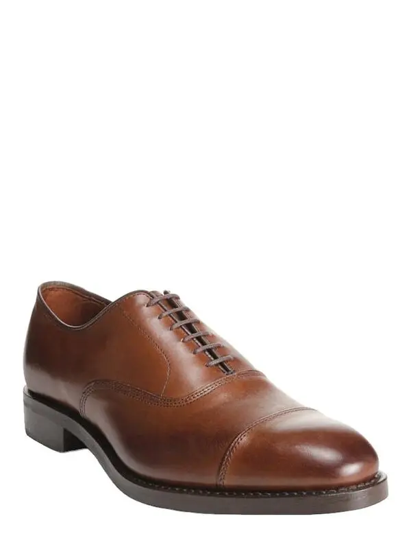 Allen Edmonds Park Avenue Cap-toe Oxford With Dainite Sole - Coffee Brown Leather