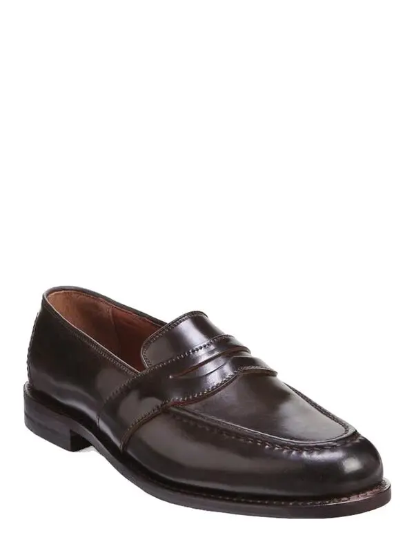 Allen Edmonds Randolph Shell Cordovan Penny Loafer - Brown Cordovan Leather