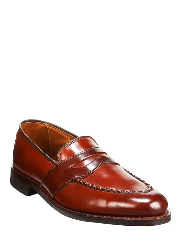 Allen Edmonds Randolph Shell Cordovan Penny Loafer - Chili Cordovan Leather