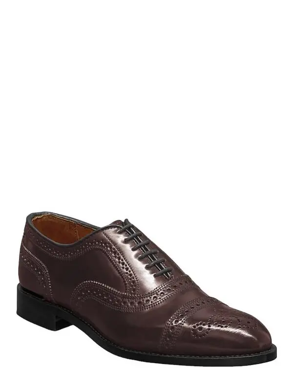 Allen Edmonds Strand Shell Cordovan Cap-toe Oxford Dress Shoe - Burgundy Cordovan Leather