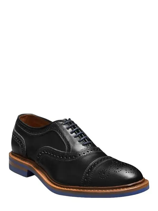 Allen Edmonds Strandmok Cap-toe Oxford With Dainite Rubber Sole - Black Chromexcel Leather