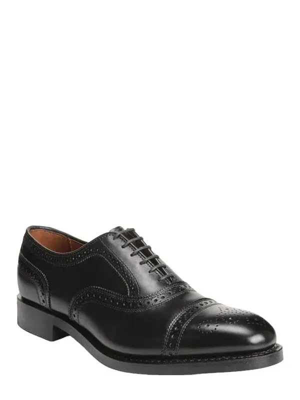 Allen Edmonds Strand Cap-toe Oxford Dress Shoe With Dainite Sole - Black Leather