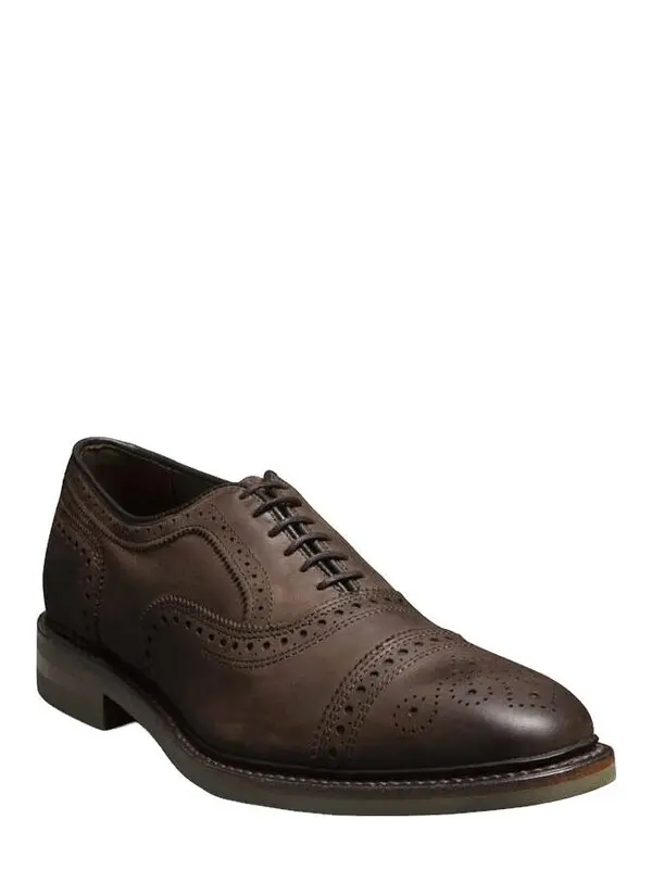 Allen Edmonds Strandmok Cap-toe Oxford With Dainite Rubber Sole - Brown Nubuck