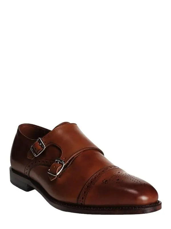 Allen Edmonds St. John's Double Monk Strap Dress Shoe - Dark Chili Leather
