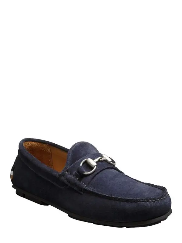 Allen Edmonds Sebastian Bit Driving Loafer - Navy Sea Suede