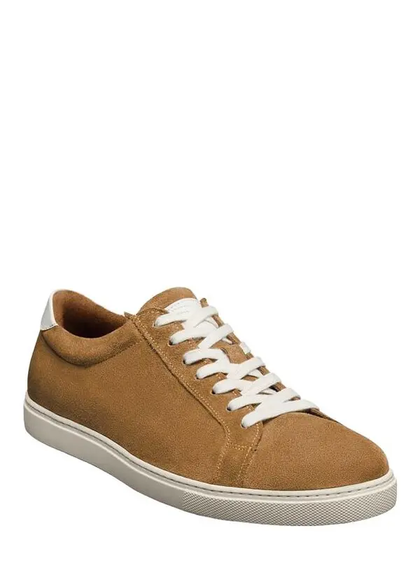 Allen Edmonds Courtside Lace-up Suede Sneakers - Fawn Tan Suede