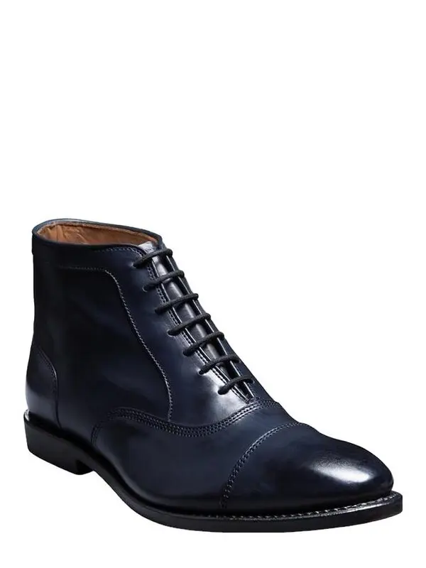 Allen Edmonds Park Avenue Cap-toe Oxford Dress Boots - Navy Leather