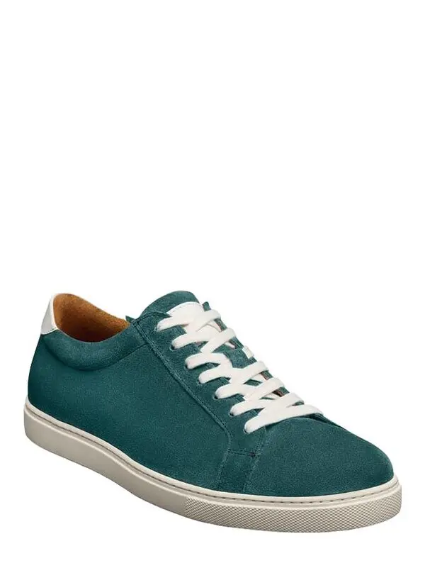 Allen Edmonds Courtside Lace-up Sneakers - Peacock Teal Suede