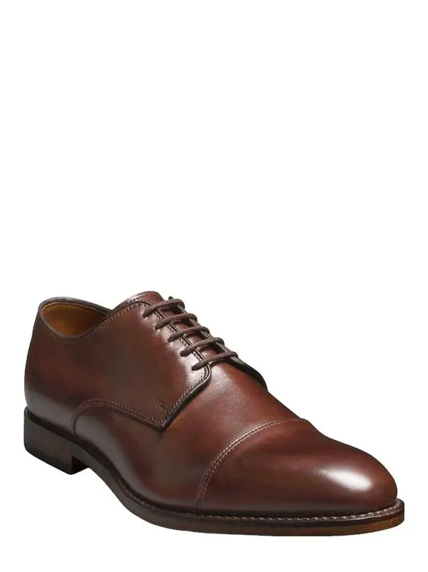 Allen Edmonds Park Avenue Cap-toe Derby Dress Shoe - Chili Leather