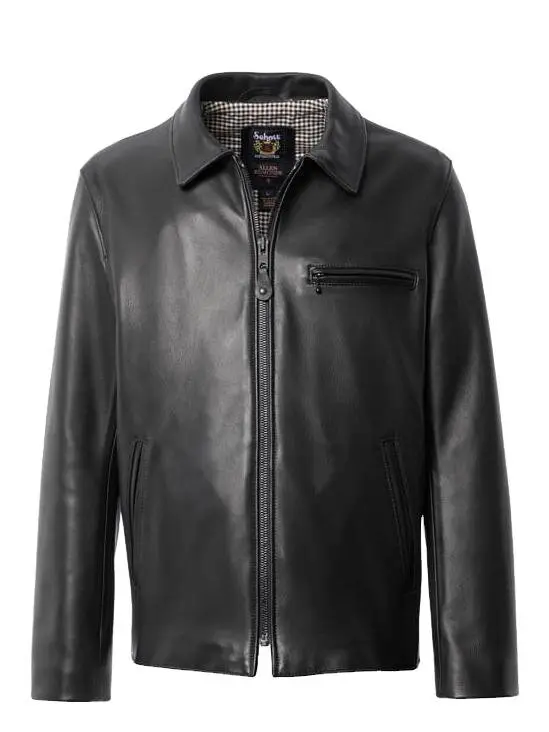 Allen Edmonds Schott N.y.c. X Leather Delivery Jacket - Black