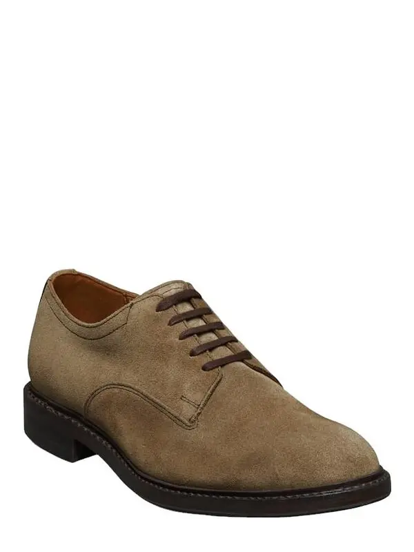 Allen Edmonds Trevor Plain-toe Derby Shoe - Tobacco Suede
