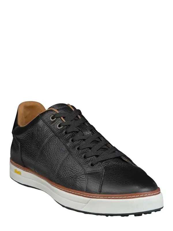 Allen Edmonds Pines Derby Waterproof Leather Golf Sneakers - Black Leather