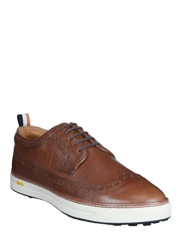 Allen Edmonds Wingtip Derby Golf Shoe - Brown Leather